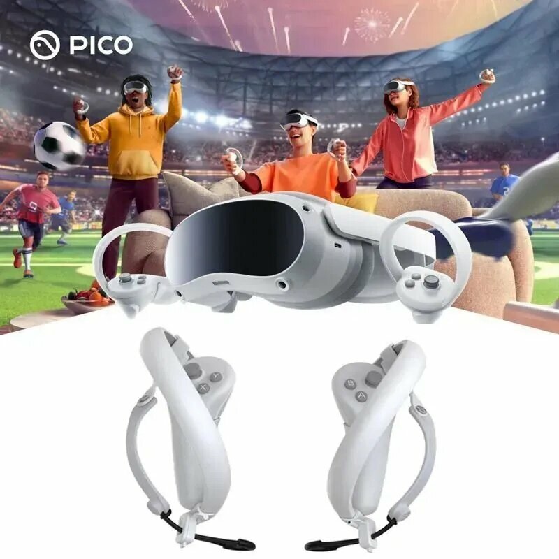 Очки виртуальной реальности Pico 4 VR, дисплей 4K+ для Metaverse и потоковых игр, 8+256 ГБ, 99% новый, Используется