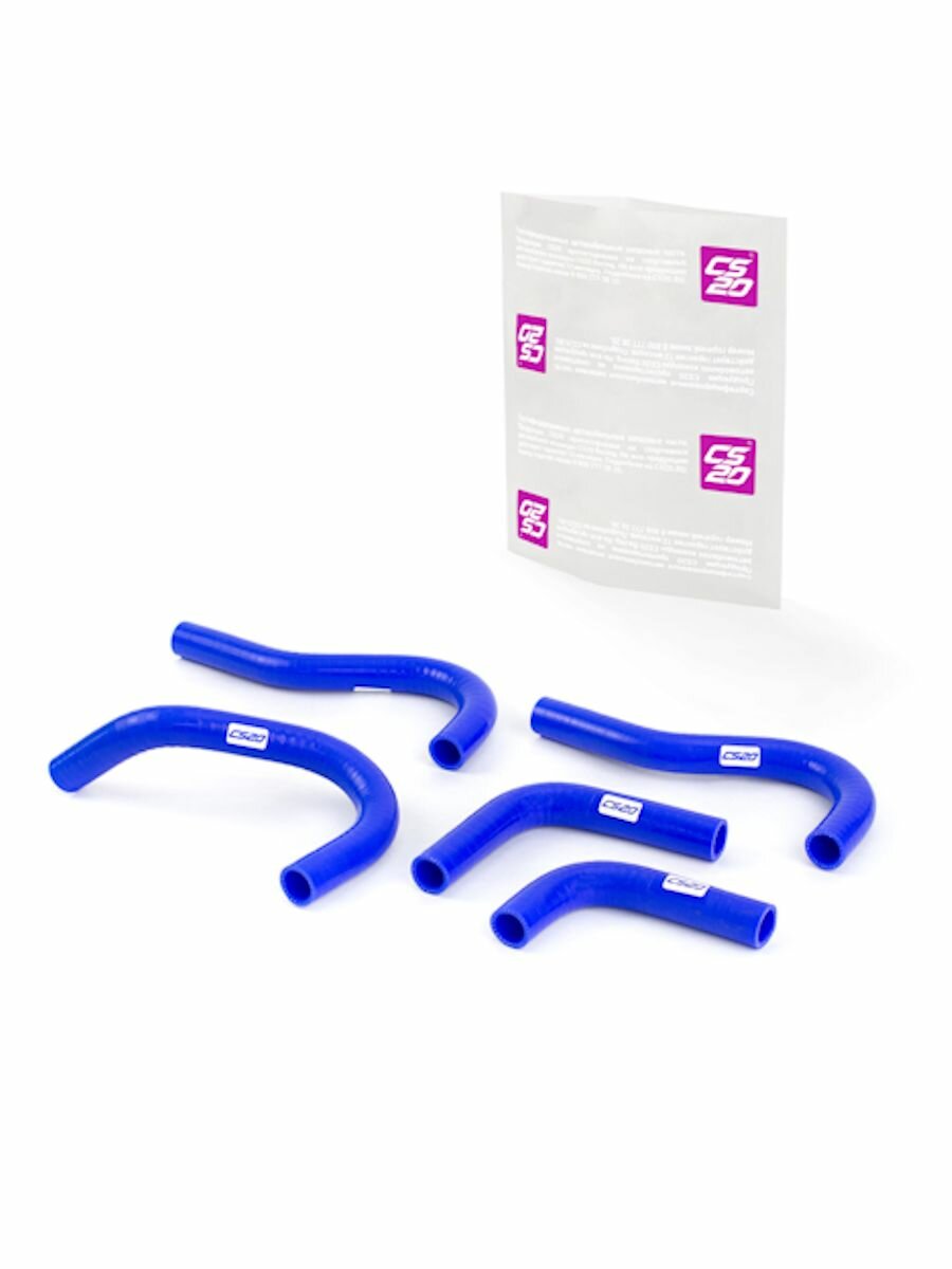 Патрубки печки (отопителя) для ГАЗ 3302 Газель Бизнес (дв. УМЗ 42164 Е4) комплект 5 шт. силикон серии PROFI арт 08823