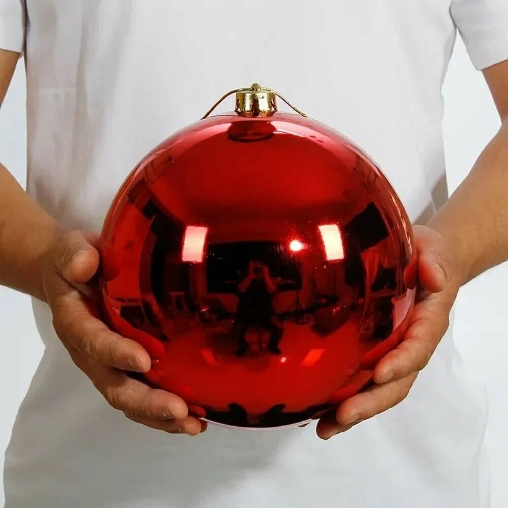 Елочная игрушка Шар красный