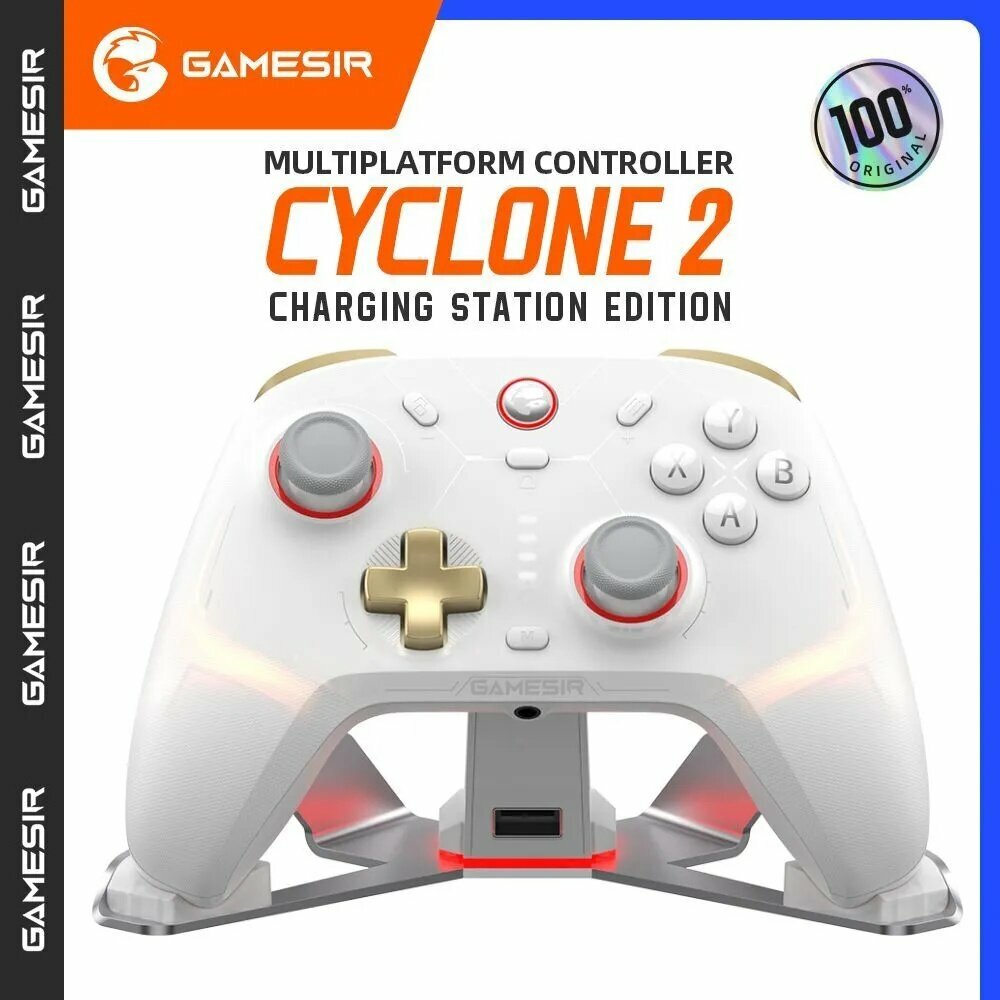 GameSir Cyclone 2 Беспроводной контроллер с контроллером эффекта Холла для ПК, Steam, Switch, ios, Andrioid