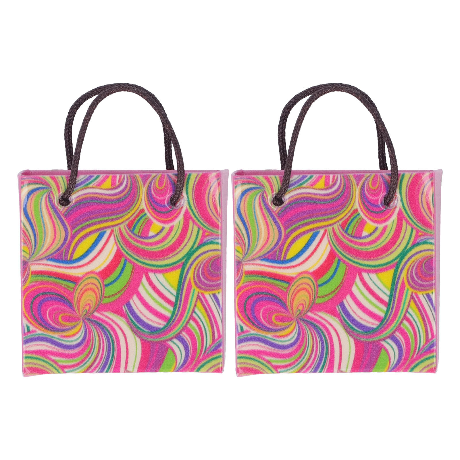 2 шт. Бумажные пакеты для кукольного домика масштаба 1:12. Инновационные бумажные пакеты для покупок для кукольного домика.