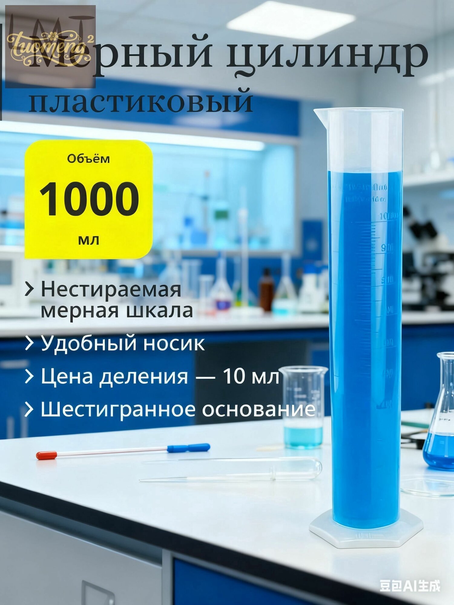Емкость мерная, 1000 мл, 1 шт