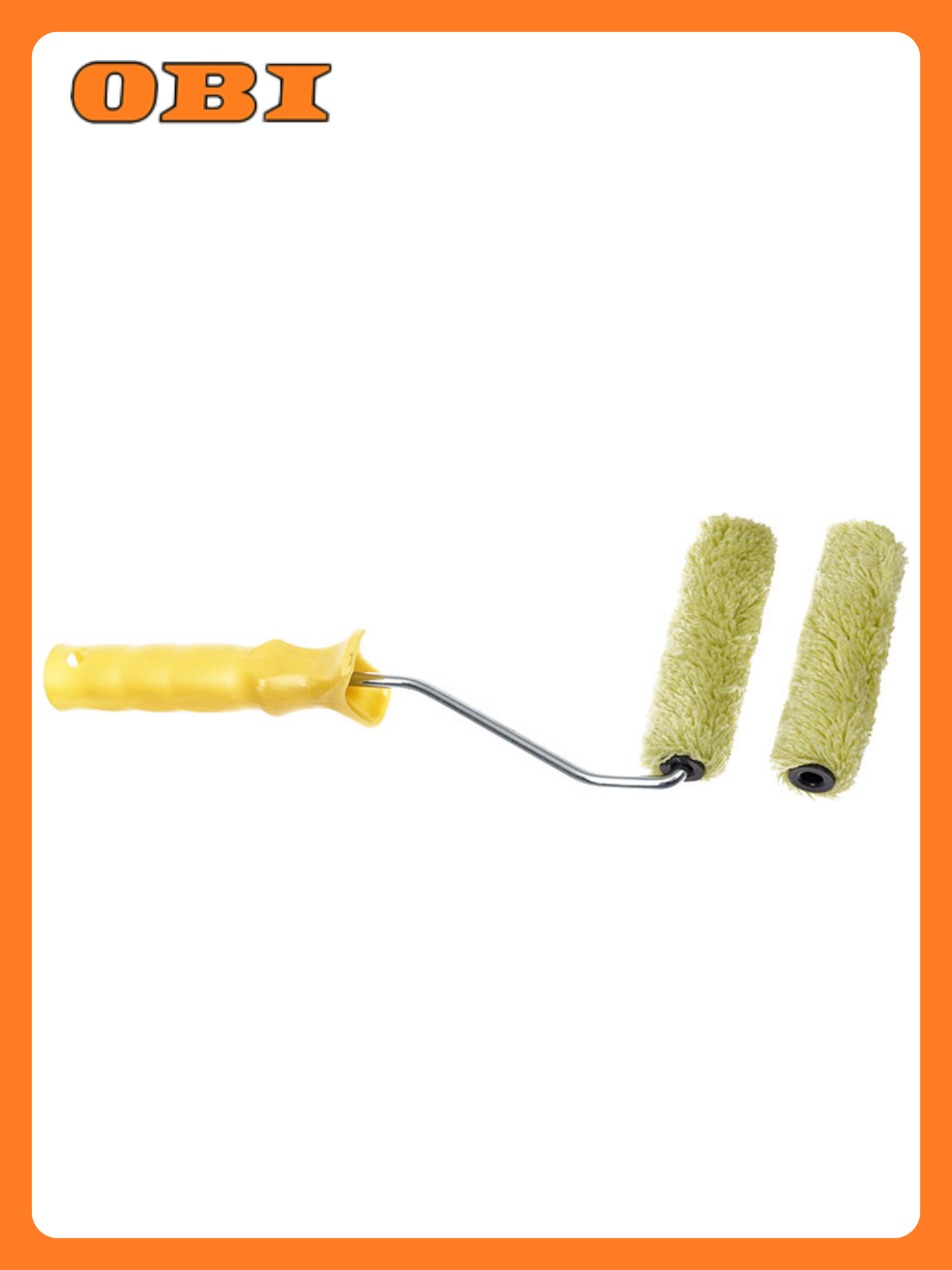 Мини-валик KORVUS с ручкой + ролик, полиакрил 11/15/110мм, под ручку 6мм