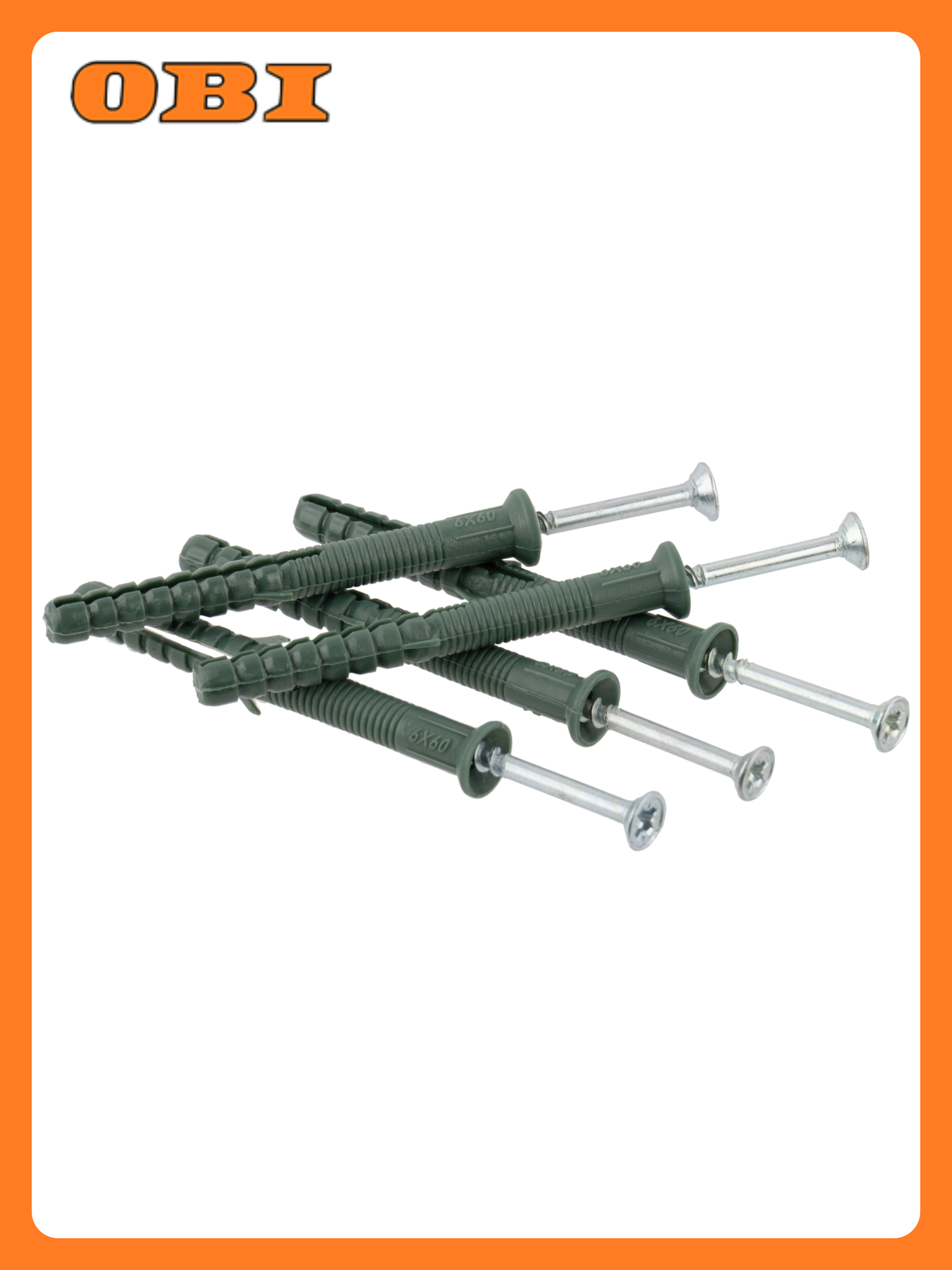 Дюбель-гвоздь 6х60 мм, потай (150 шт.)