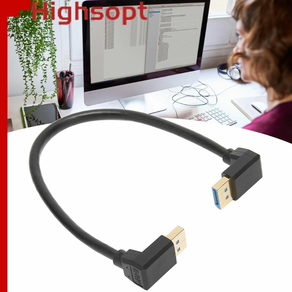 Кабель Displayport 1.4, угол 90 , поддержка 8K 60Hz для игровых устройств