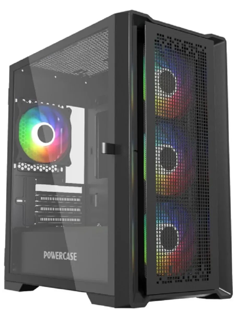 Корпус для ПК ByteFlow Micro Black 4х120mm ARGB fans4