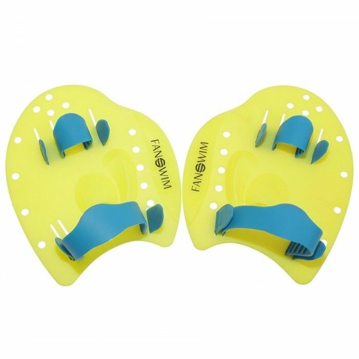 Лопатки для плавания FanSwim S желтые