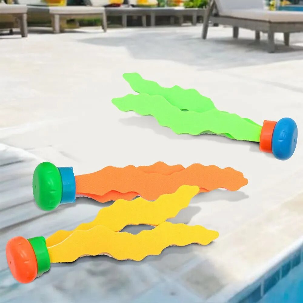 Игрушки для подводного плавания Набор Разноцветных Колец для Дайвинга для Детей, Развивающие Игры в Бассейне, Обучение Плаванию и Нырянию, Подводные Приключения и Веселье