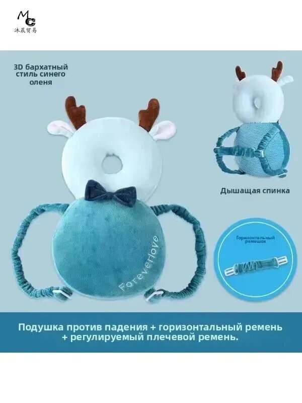 Детские подголовники - это защита от падения и накладки на голову для маленьких детей, которые учатся ходить