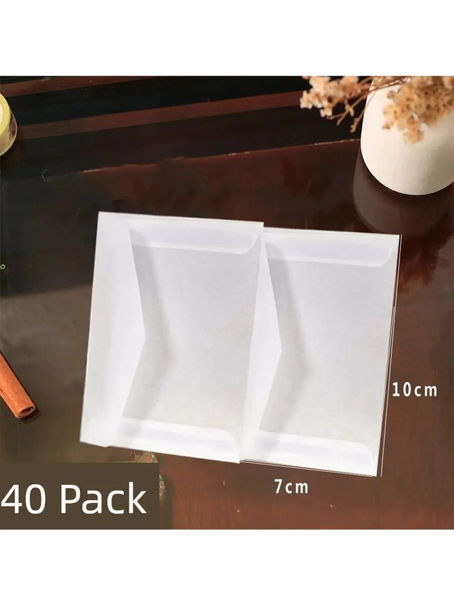 Пергаментные конверты (горизонтальные, малые, 40 шт)