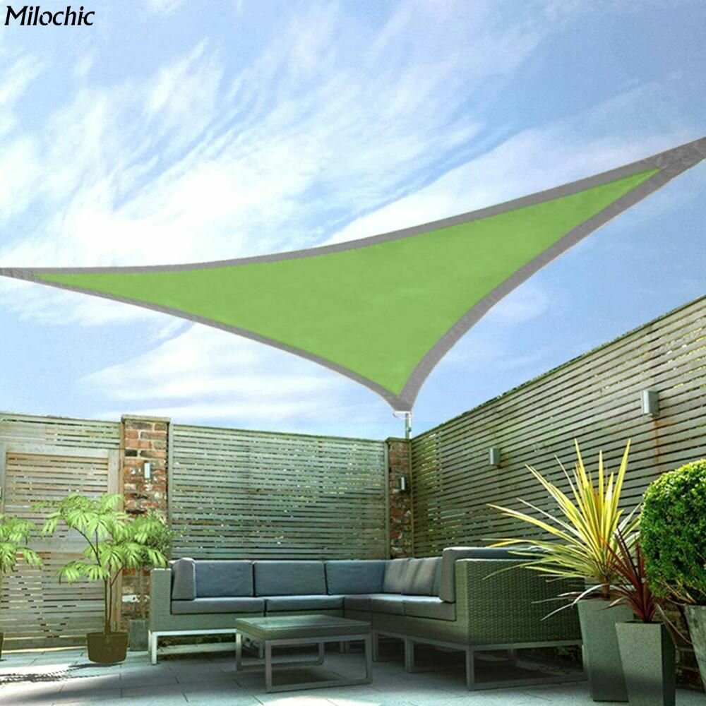 Кемпинг на открытом воздухе, треугольный солнцезащитный козырек для бассейна, водонепроницаемый и защищенный от ультрафиолета, подходит для рыбалки