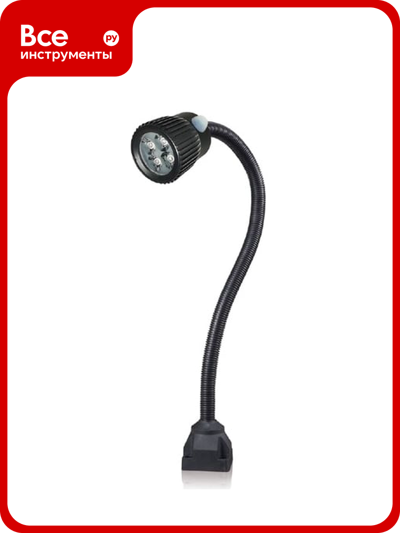 Станочный светодиодный светильник на магните LED F3 (24v) FABTEC 68991, черный корпус, высокий уровень защиты