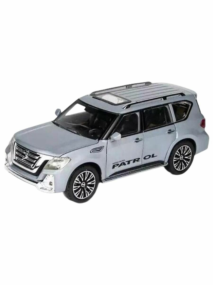 Коллекционная модель автомобиля внедорожник Nissan Patrol Y62 1:24 (металл, свет, звук)T