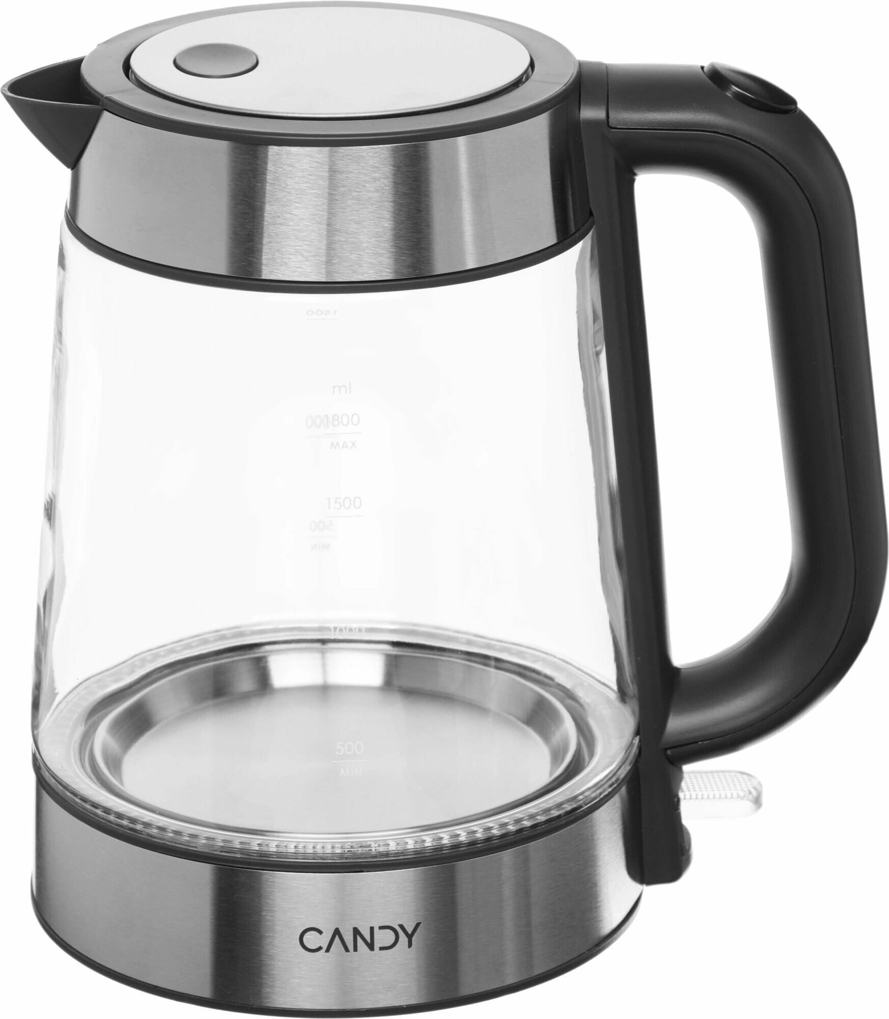 Чайник электрический Candy CK-303 1.8л. 2200Вт графит корпус: стекло/пластик (FM04X0D00RU)