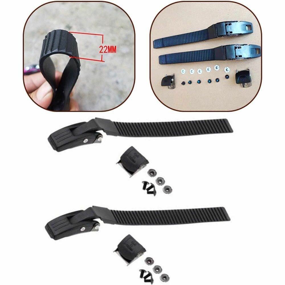 2 комплекта пряжек для ремней для роликовых коньков с зажимными винтами и гайками