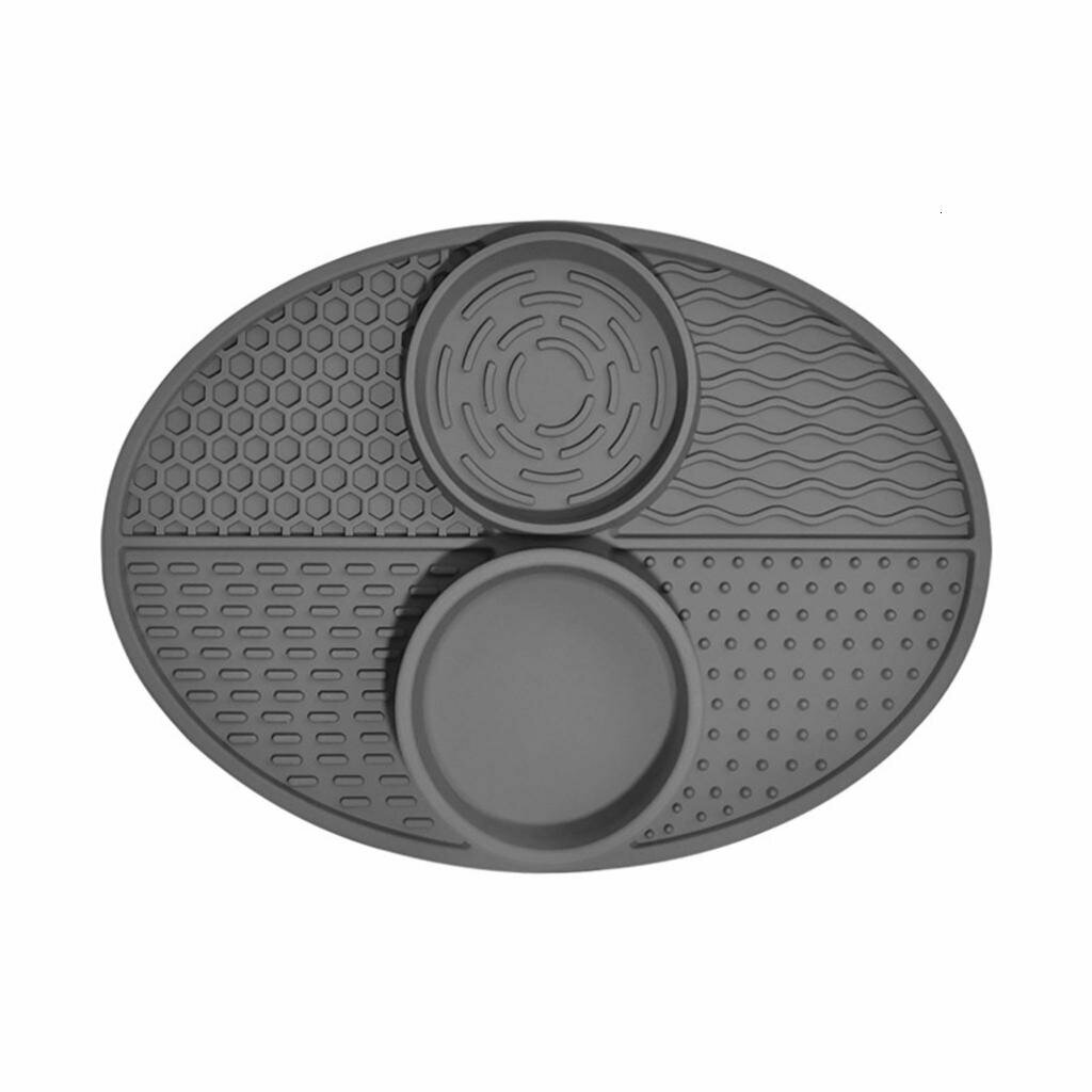 Силиконовый коврик-липучка для кормления собак, Серый