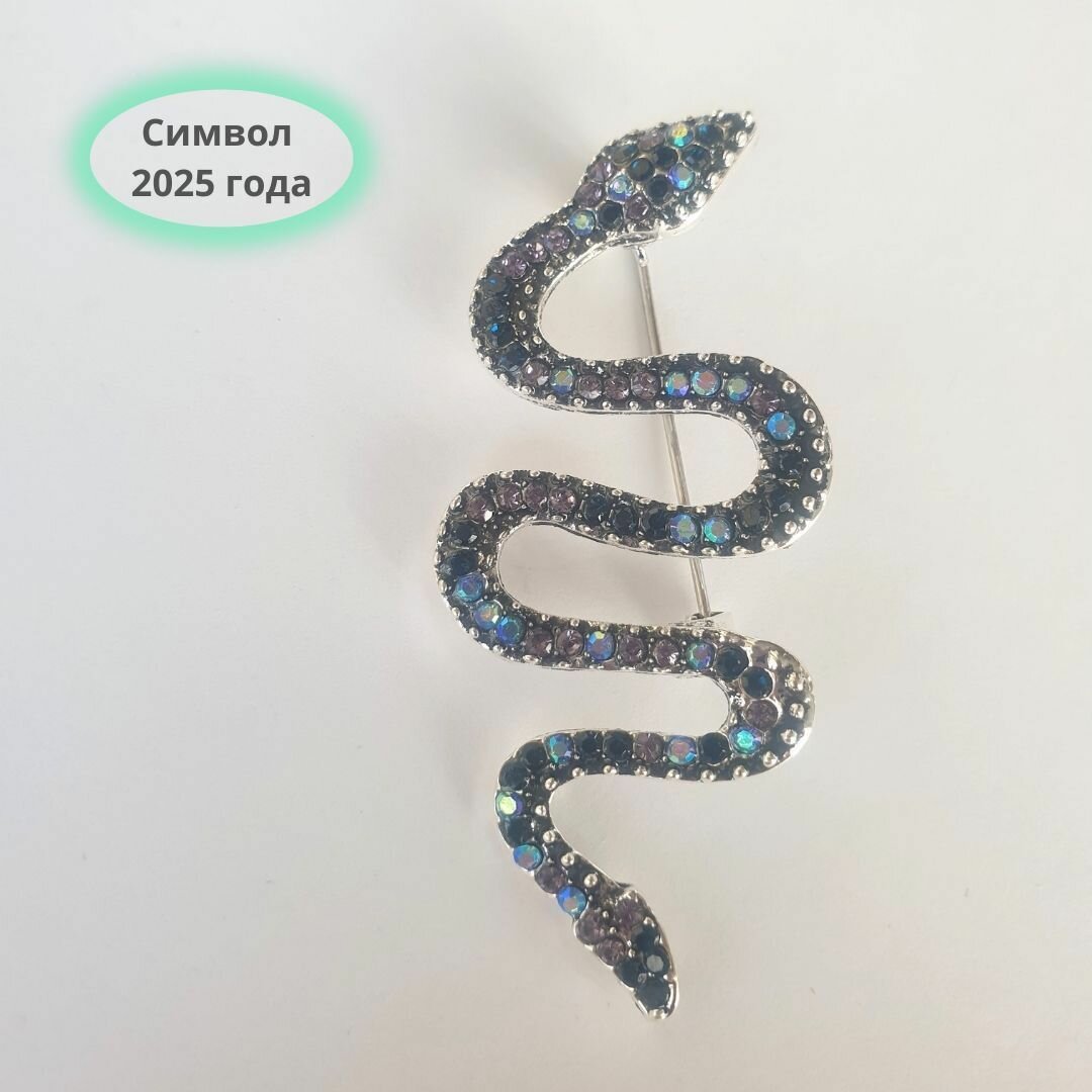 Брошь, стразы