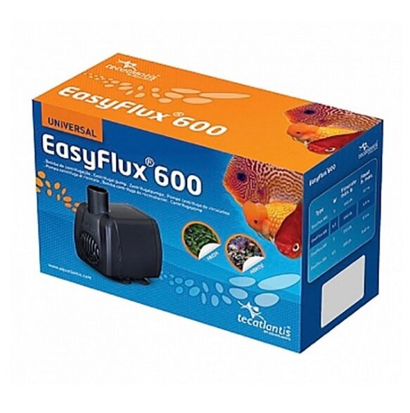 Aquatlantis Помпа TECATLANTIS EasyFlux 600, 650 л/час, высота подъема 50см
