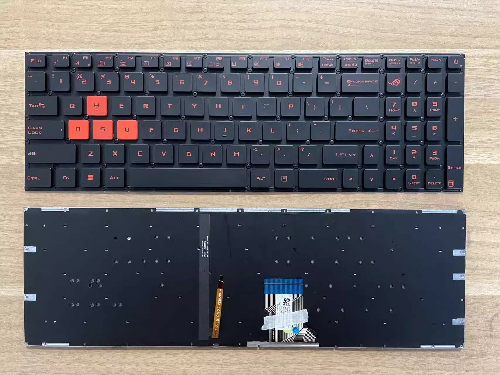Клавиатура с оптическими переключателями ASUS ROG GL502 FX60 ZX60V FX502 GL702 с английской раскладкой, оранжевый цвет,