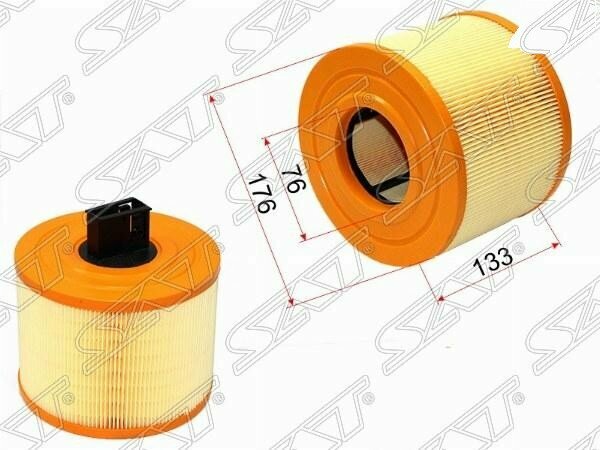 Фильтр воздушный SAT ST-13717536006 BMW 1-Series 04-13, 3-Series 05-14