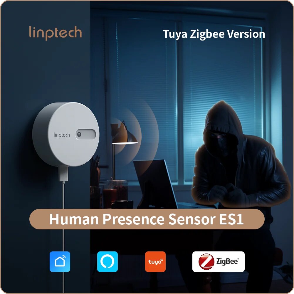 Timethinker Linptech ES1ZZ Датчик присутствия ZigBee 1 pcs ES1 — фото 1