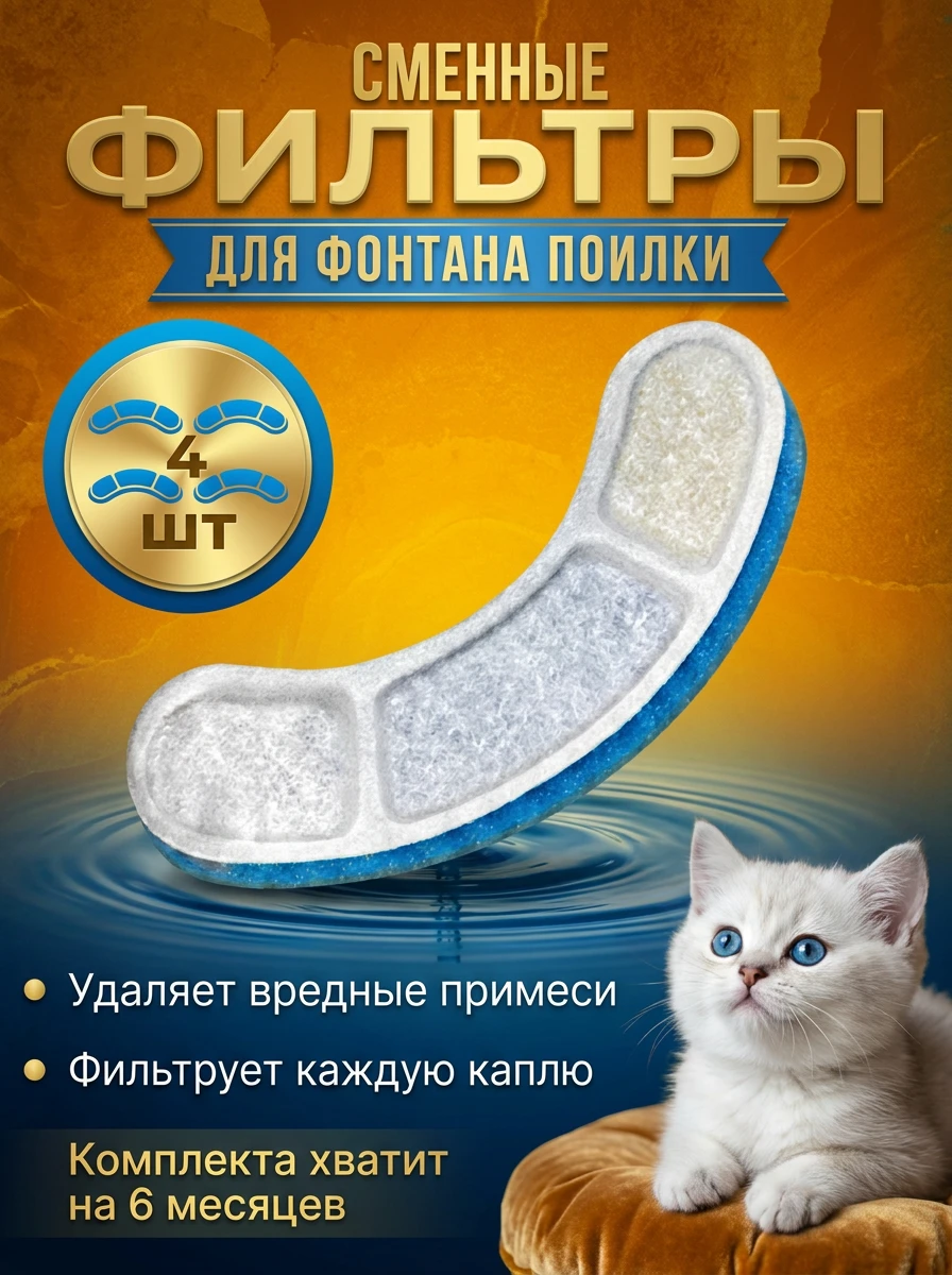 Фильтр для поилки для кошек
