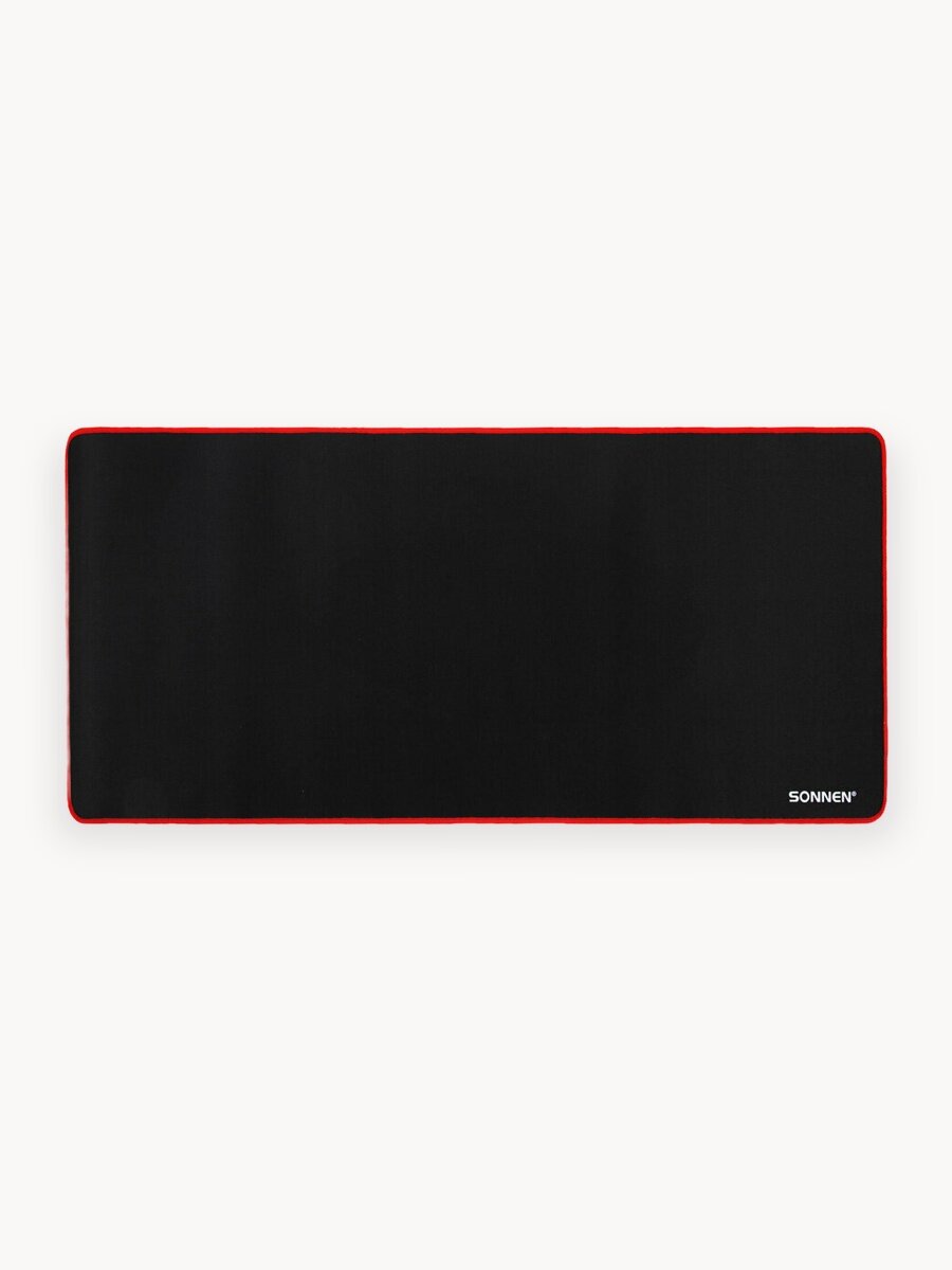 Коврик для мышки и клавиатуры большой игровой, для компьютерной мыши 780х380х3 мм, резиновый с усиленными оплеткой краями, Sonnen Cyber Outlaw, 513960