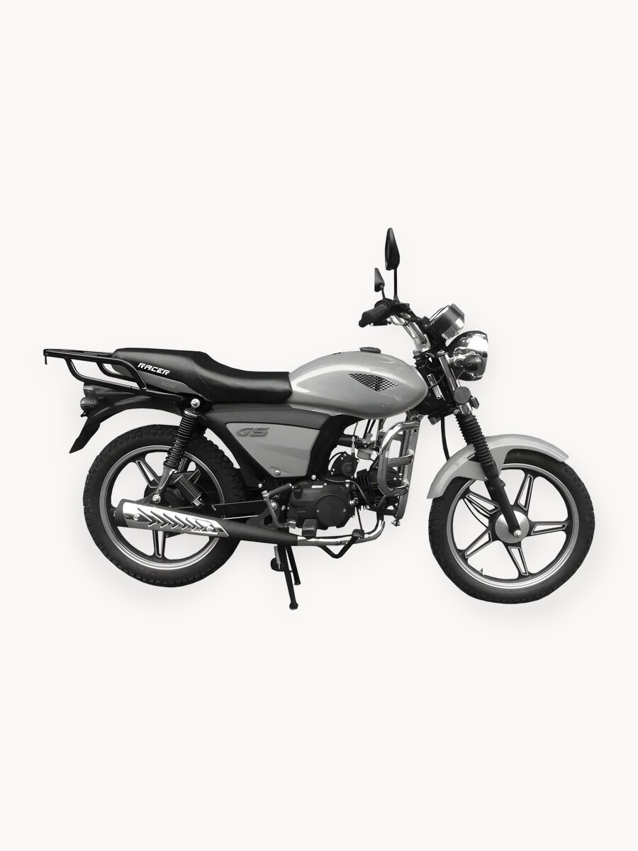 Мопед Racer Alpha RC50, 110 куб. см, мощность 7 л. с, электростартер, серый