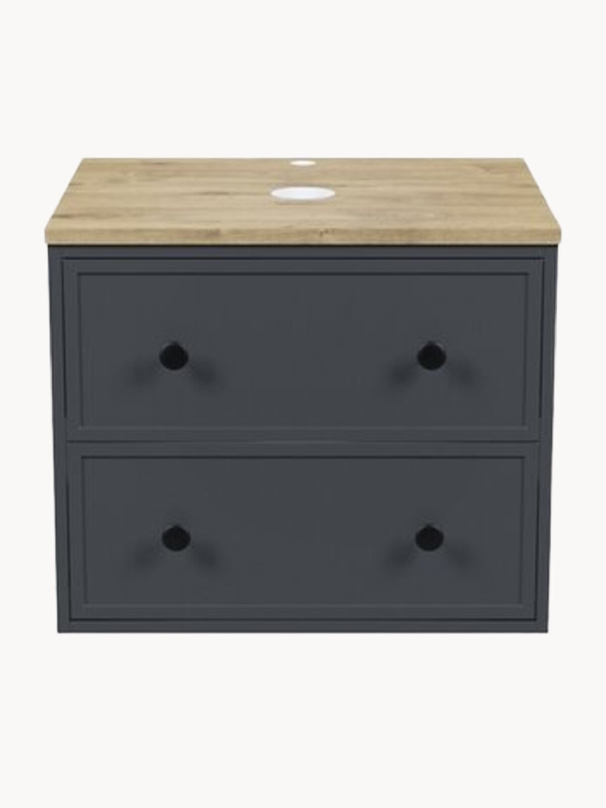 Тумба подвесная со столешницей дуб верона IDDIS Torr 60 см МДФ темно-серый TOR60DVi95K