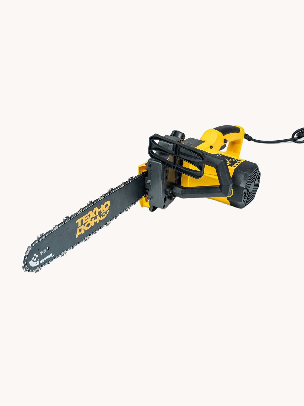 Пила цепная электрическая технодонюг TES-16/2000 (2000 Вт, 14" / 40 см шина, цепь 3/8-1,3-52, 52 звеньев, 220 В) Электропила по дереву для сада