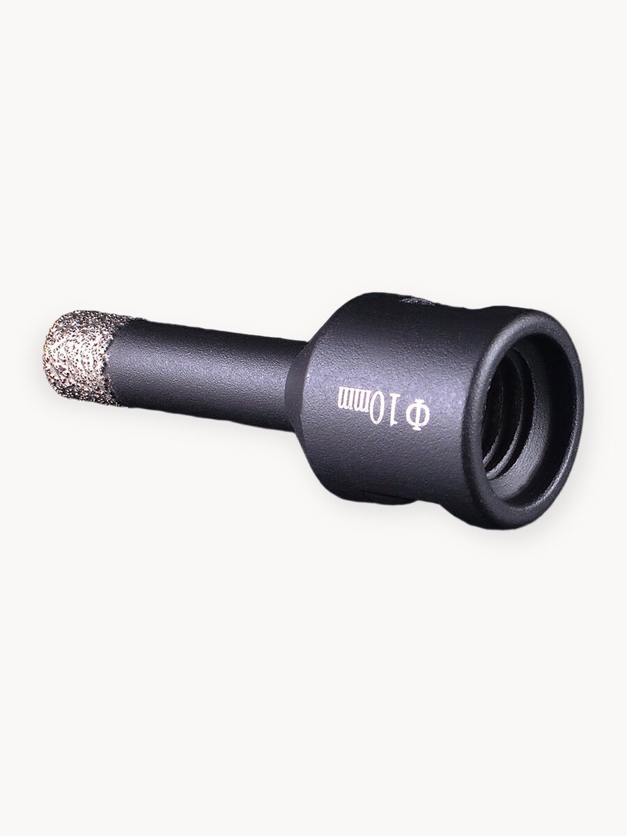 Коронка алмазная по керамограниту 10 мм для УШМ (сухое сверление) Matoka, 1 шт.