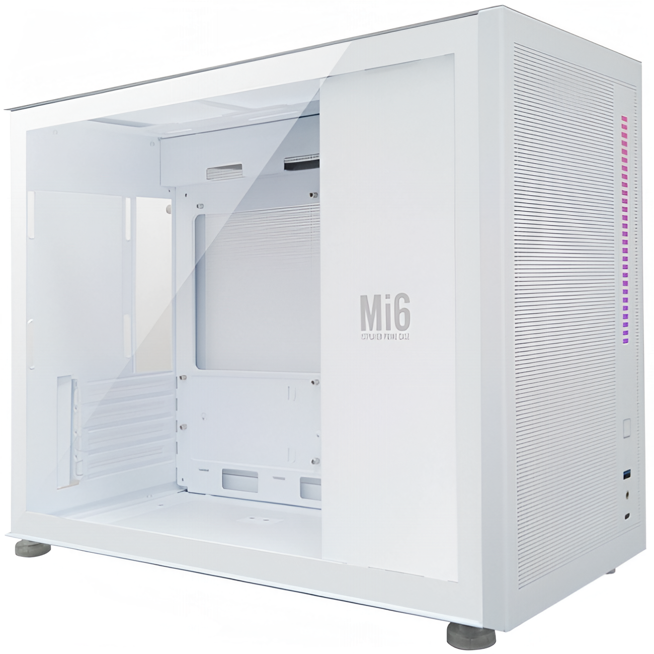 Корпус Mini-Tower 1STPLAYER MIKU Mi6, Micro-ATX, белый (Mi6-WH)