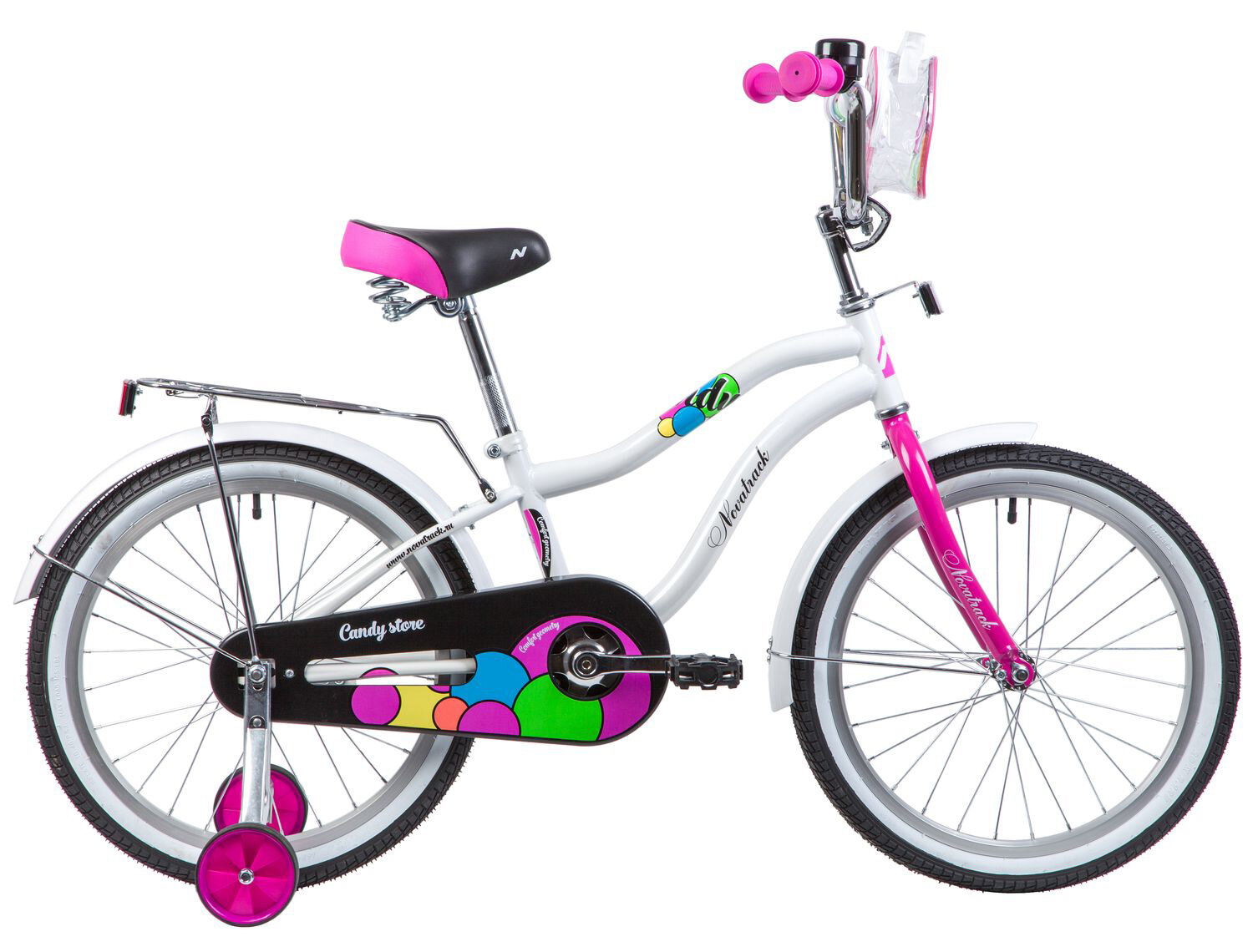 Детский велосипед Novatrack Candy 20" (2026) 20 Белый (115-128 см)