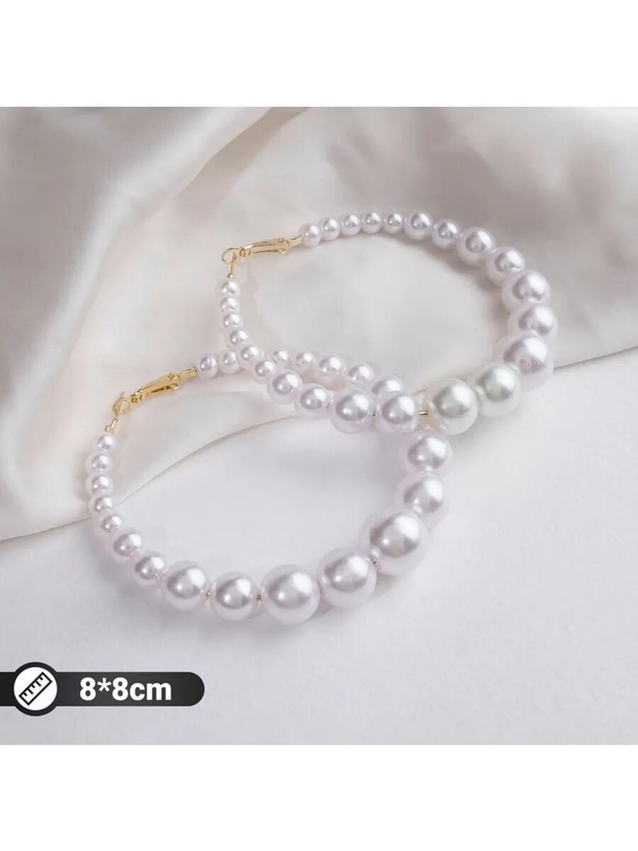 Серьги, пластик