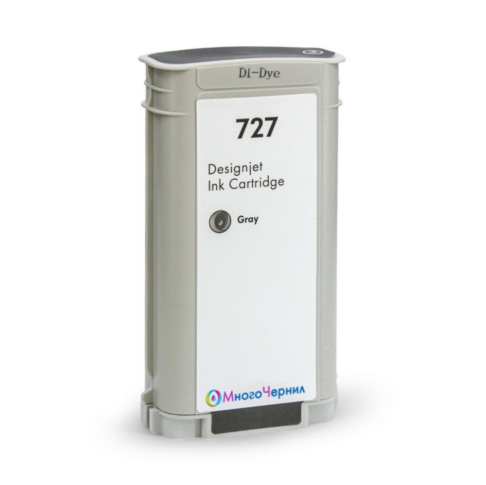 Картридж для HP DesignJet T920, T2530, T2500, T930, T1500, T1530 (совм. HP 727 B3P24A) совместимый серый Gray 130 мл