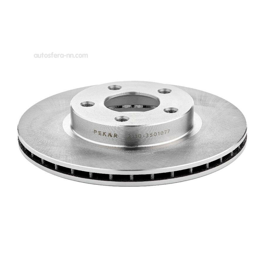 PEKAR 31103501077 Диск тормозной передний вентилируемый ГАЗ 3102, 3110, 31105 и мод. PEKAR 3110-3501077