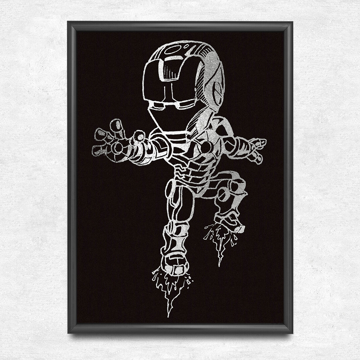 Постер Железный человек / плакат для интерьера Мстители. Марвел, Marvel, комиксы, Iron man, Тони Старк