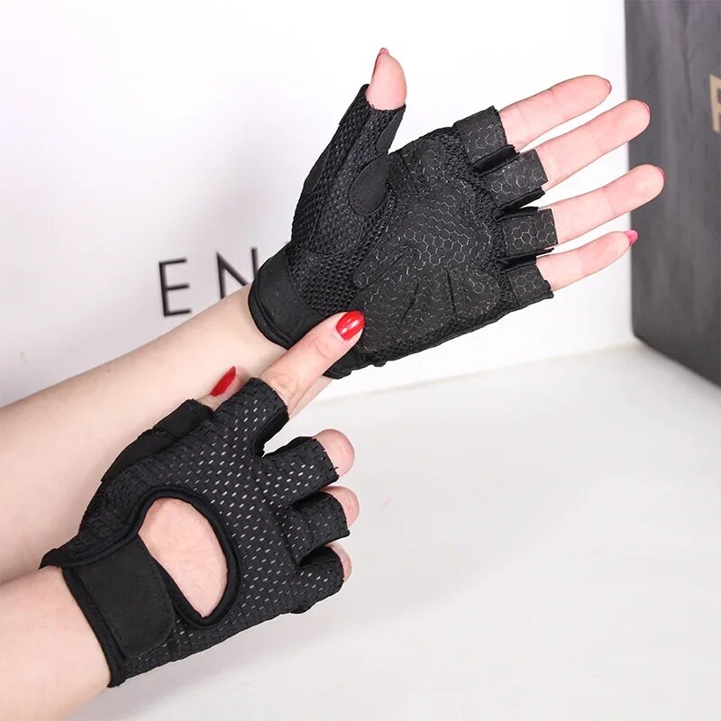Черные спортивные перчатки без пальцев S, Upgrade2 Black