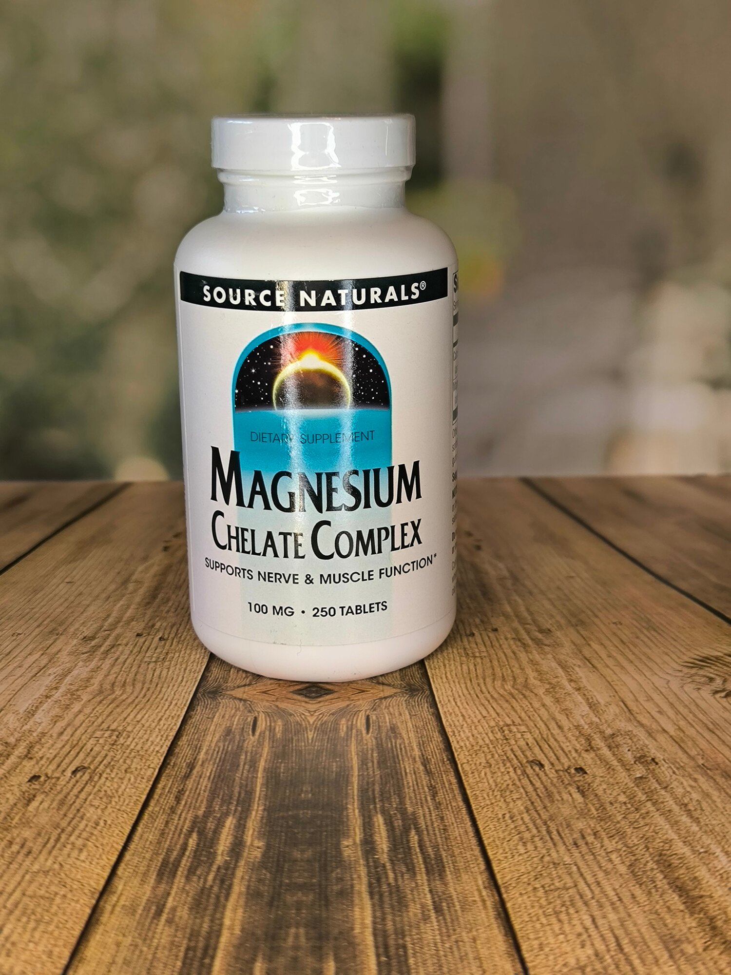 Source Naturals, комплекс хелат магния, 100 мг, 250 таб Magnesium Chelate