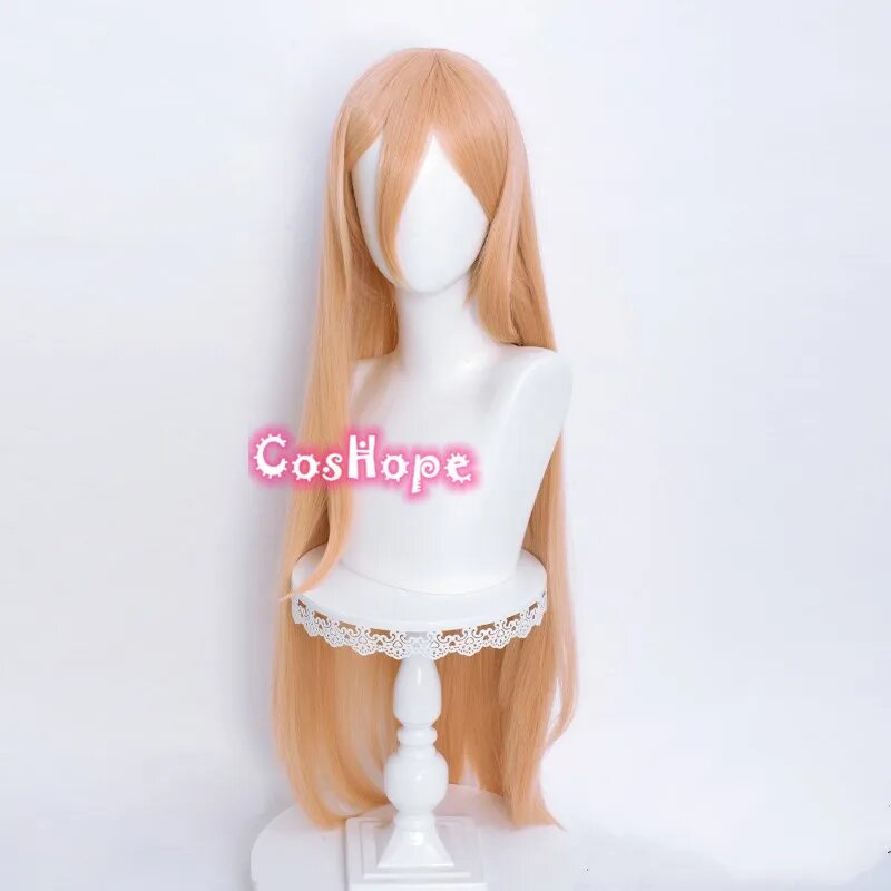 Power Cosplay Wig 100cm Orange Pink Розовый, Orange Wig Only