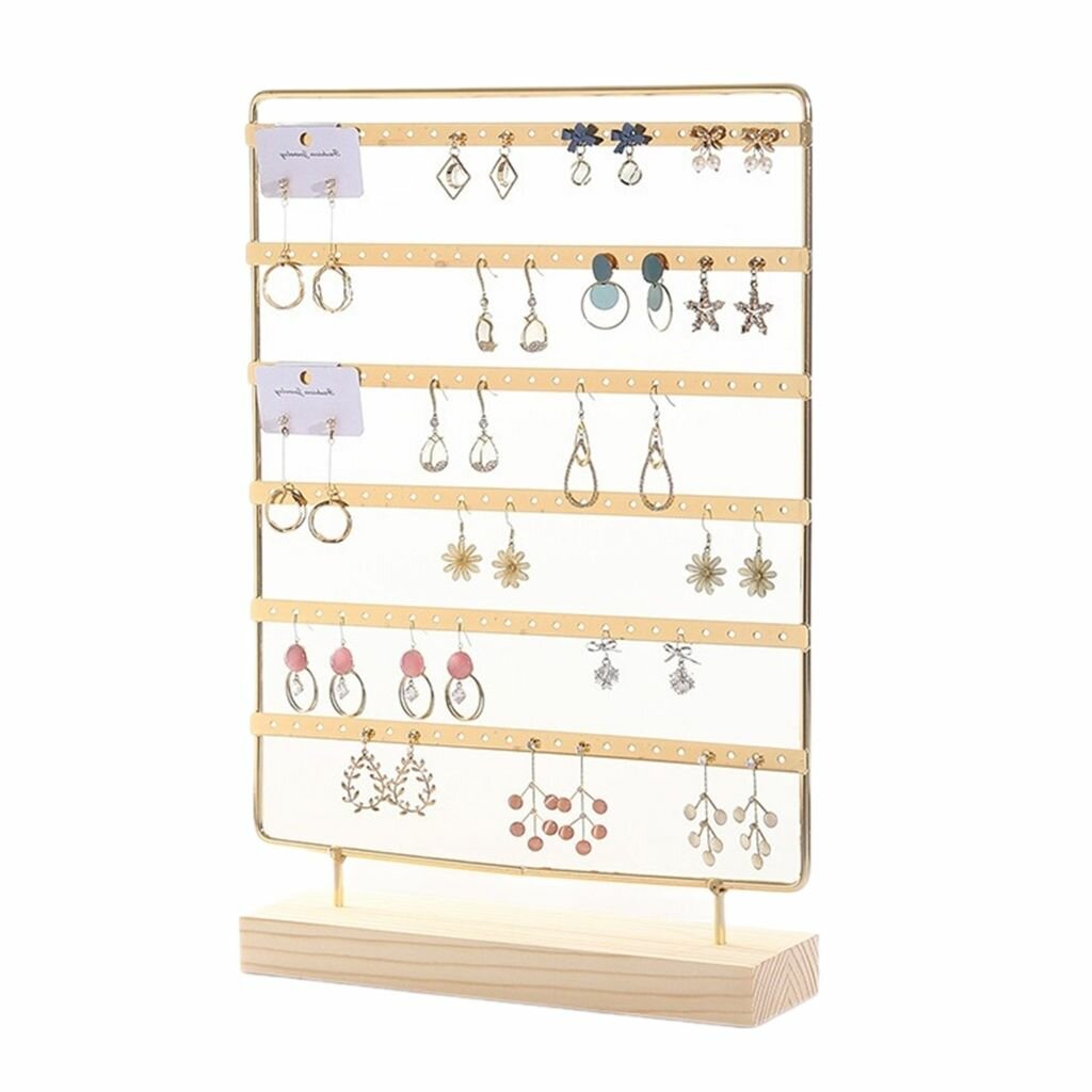 Стильные 6 -слойные органайзер 120 отверстий держатель стойки Серьги для презентации Универсальные ювелирные