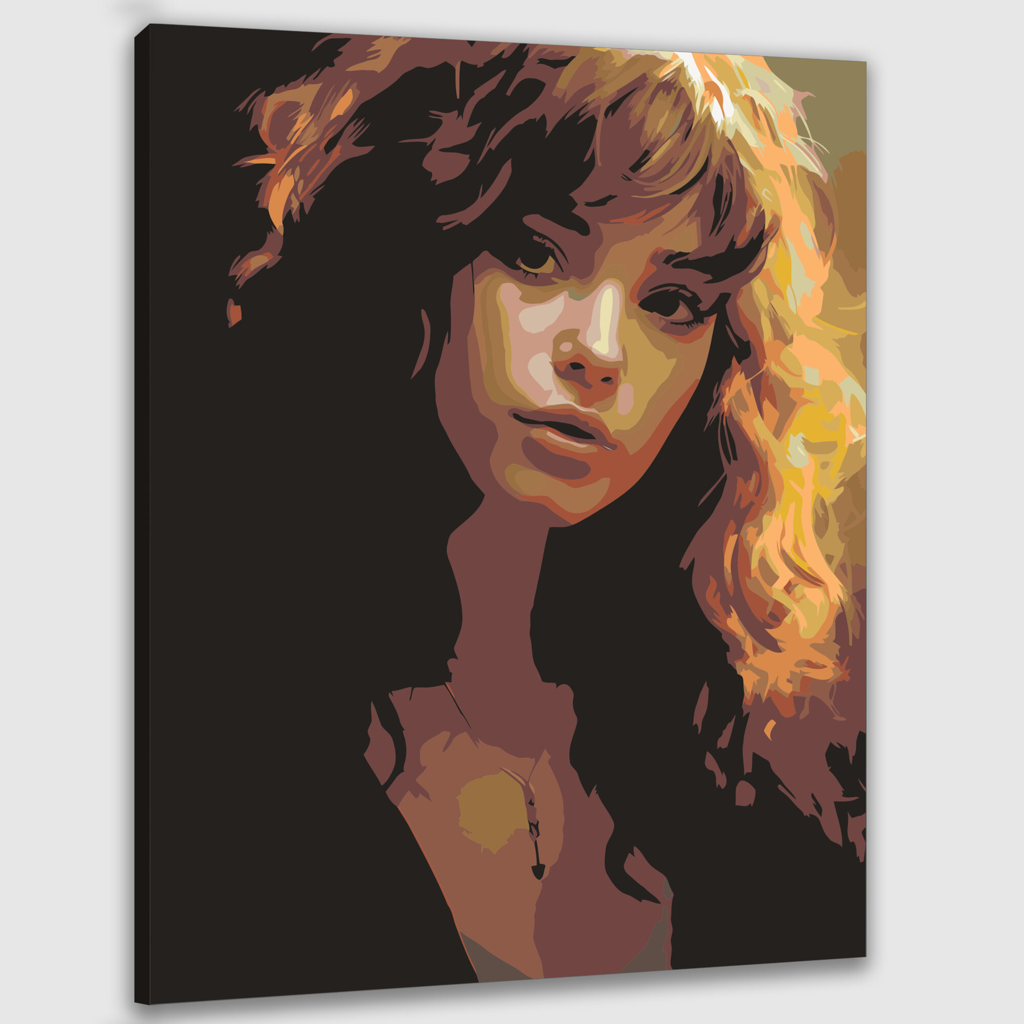 Картина по номерам 40x50 см, портрет, девушка, взгляд, глаза, напряженность, уязвимость, гиперреализм, детали, лицо