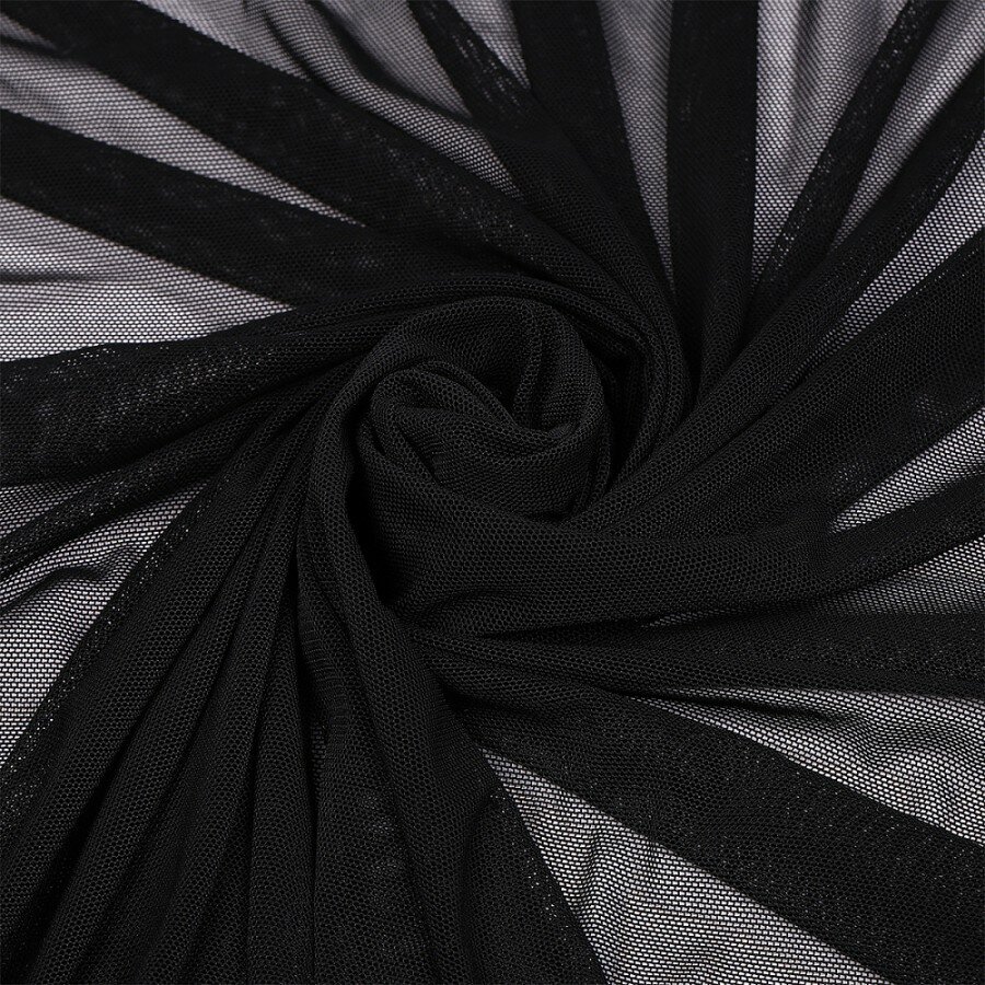 Сетка эластичная TBY. SZ030204 90г/м²ш.150см цв. черный уп.3м