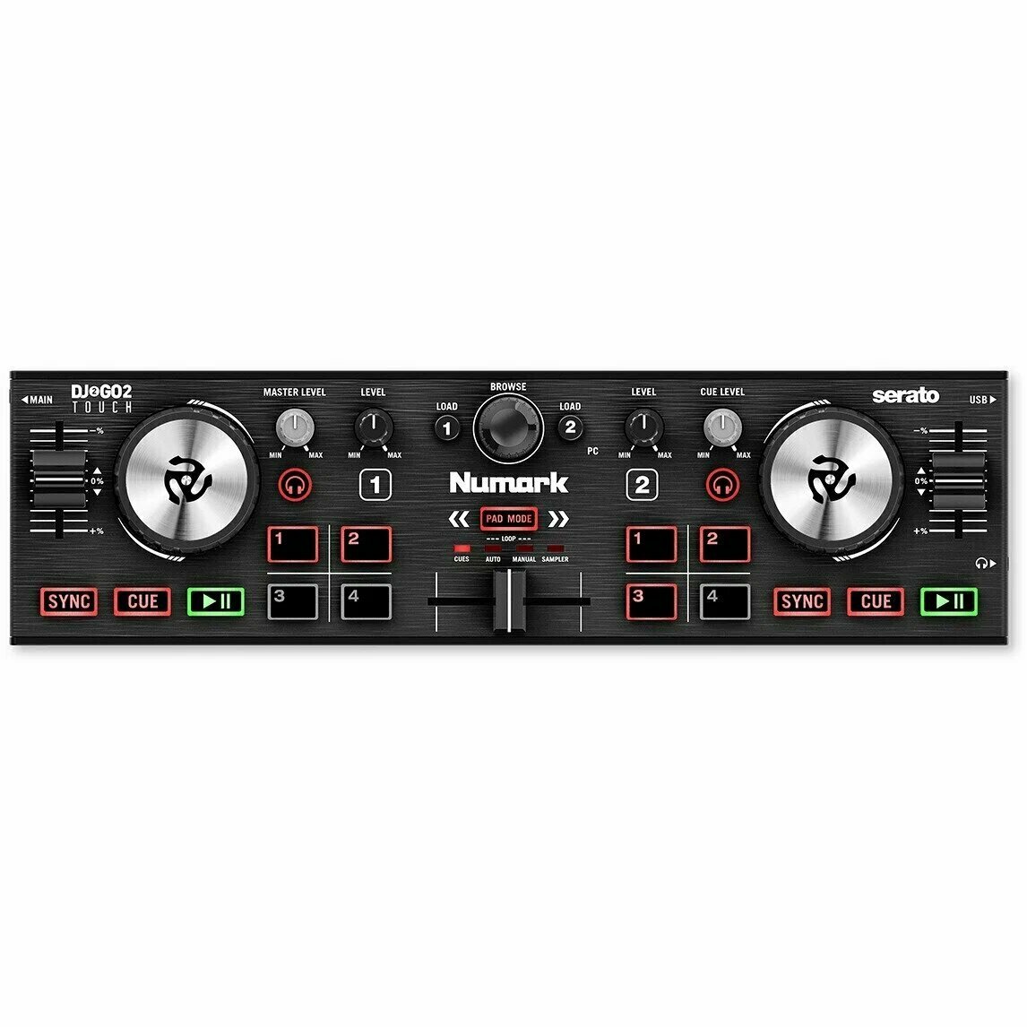 NUMARK DJ2GO2 Touch, сверхпортативный DJ-контроллер