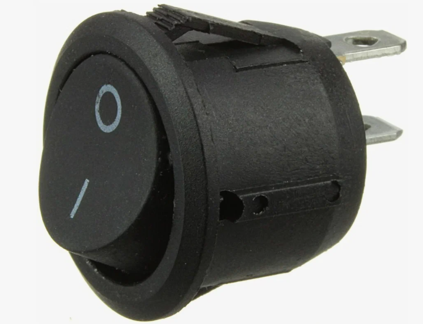 Рокерный переключатель KCD1-106 101O11BBA тумблер черный для коммутации