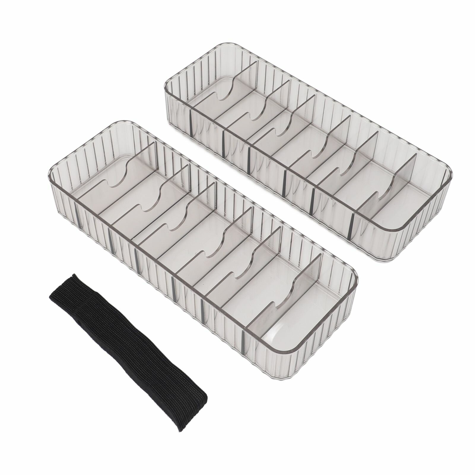 Хранение кабелей с несколькими отделениями, прозрачные стекающиеся ящики для организации рабочего стола