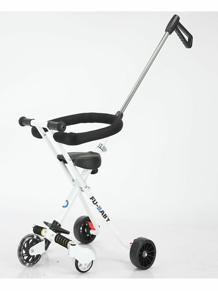 Трехколесная детская коляска, легкая и портативная, с ограждением, подходит для детей от 1 до 3 лет, безопасная и надежная