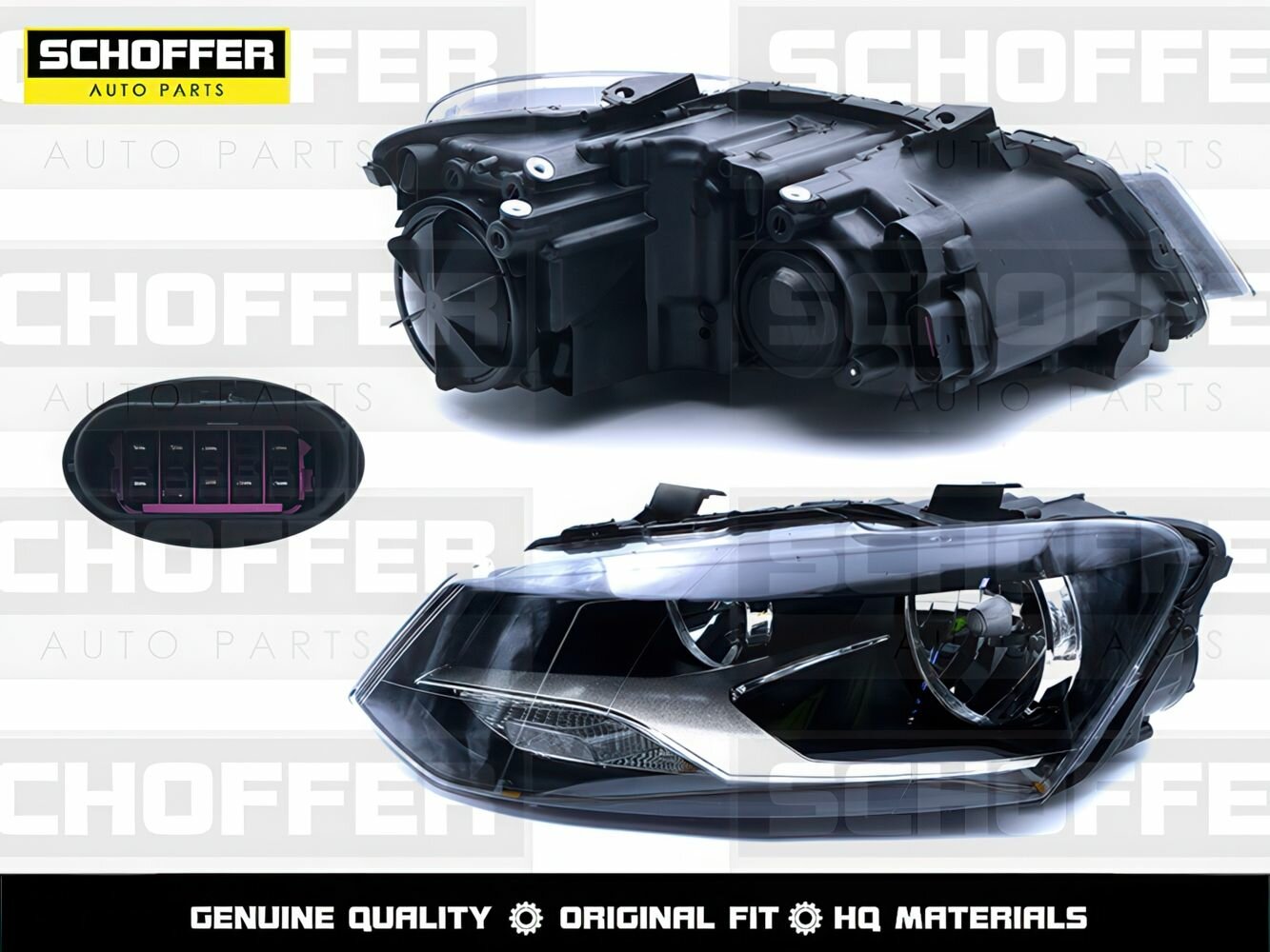 Фара левая, для Фольксваген Поло sedan V 2015-2020 Volkswagen Polo sedan V 2015-2020, артикул SHF-12004, производителя SCHOFFER