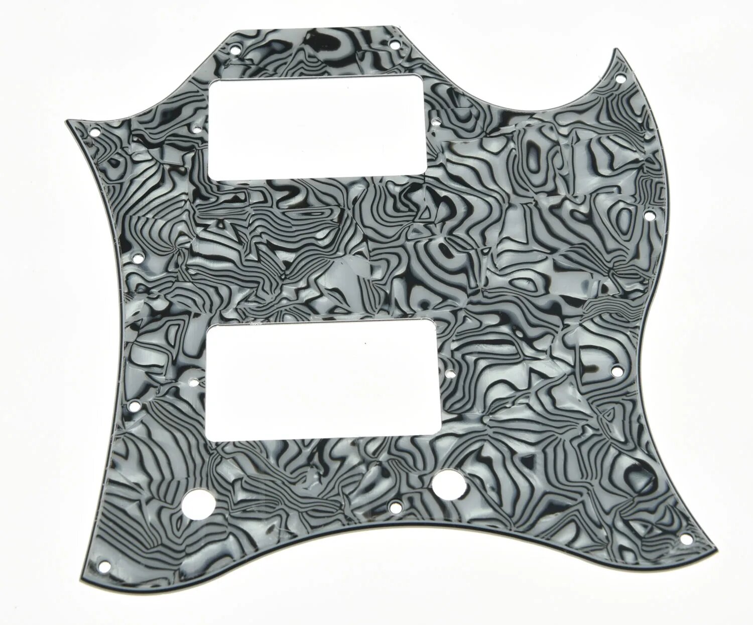 Dopro Pickguard для SG Special гитары Black White shell