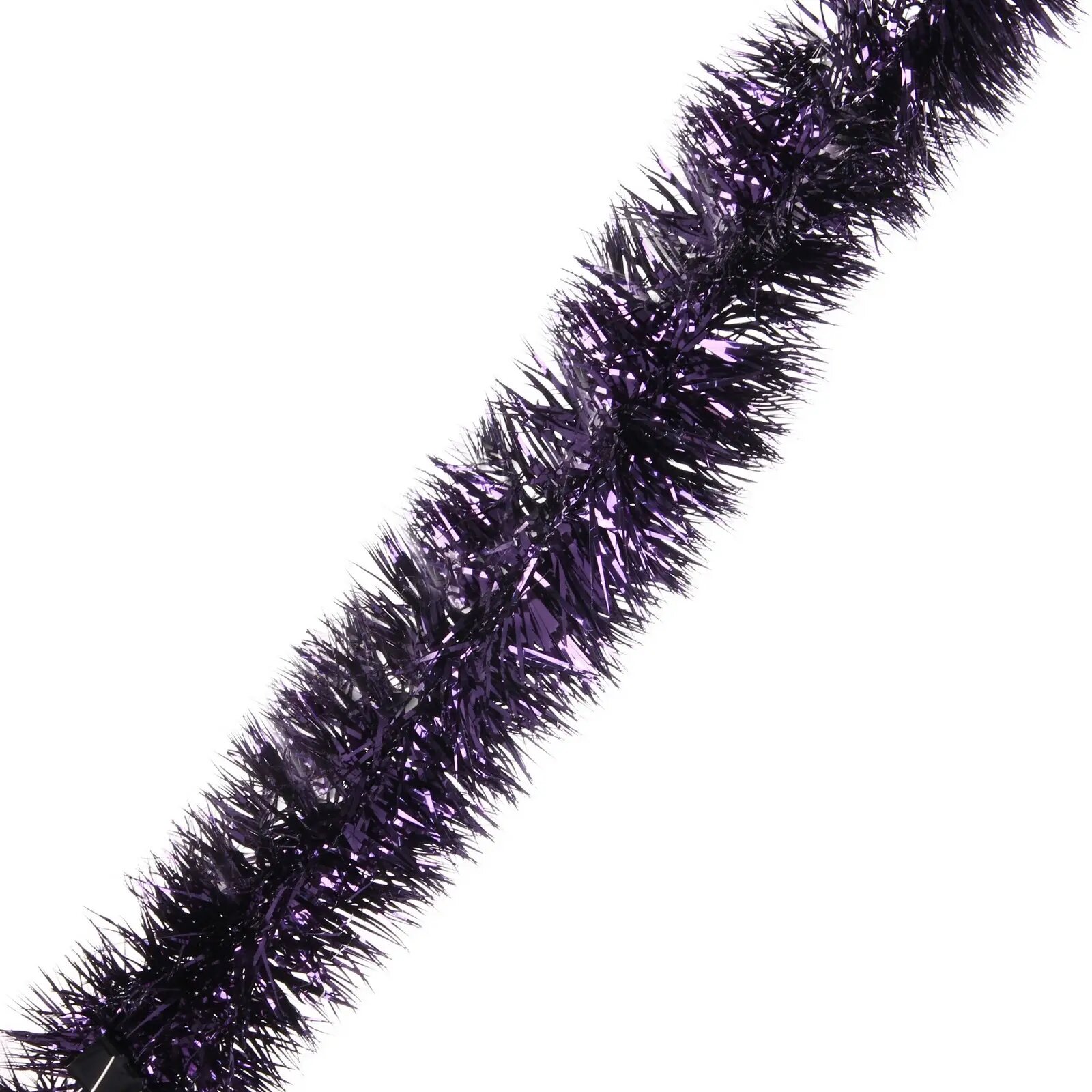 Мишура «Сияющая роскошь», 2,1 м, темно-фиолетовая, ПВХ, декор праздников